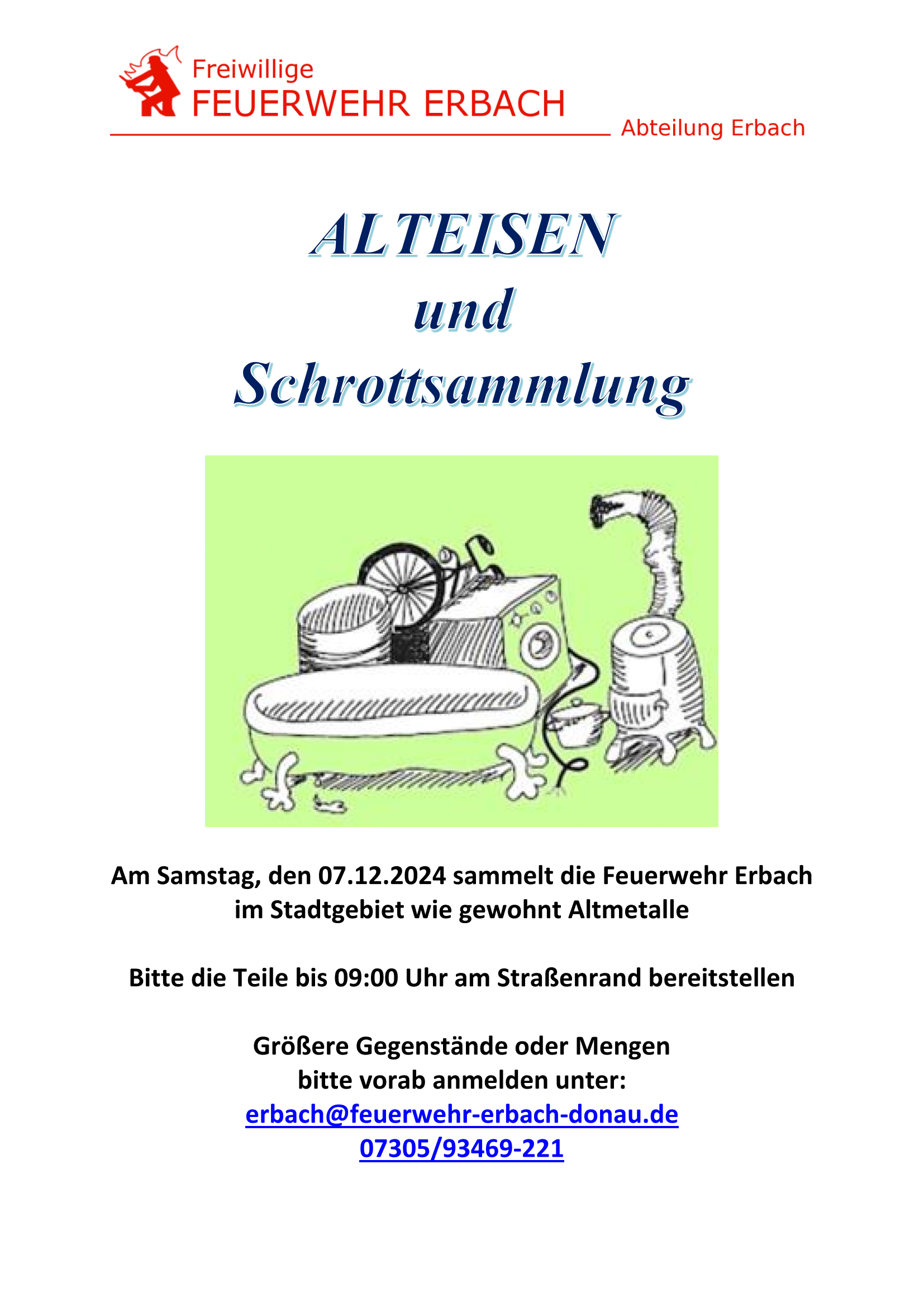Alteisen und Schrottsammlung Abt.Erbach